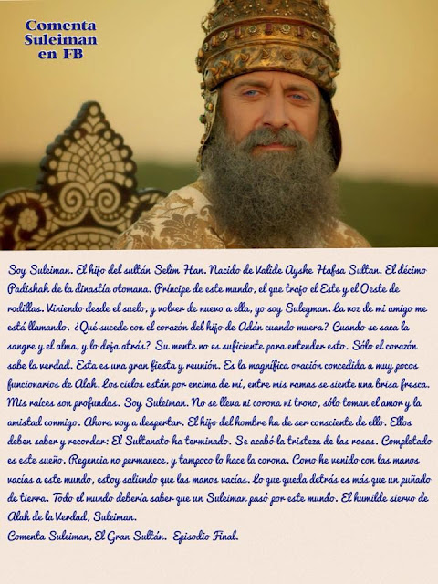 Comenta Suleiman El Gran Sultan: Episodio Final de Suleiman, El Gran Sultan