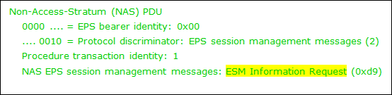 How LTE Stuff Works?: LTE: ESM Information Request Procedure