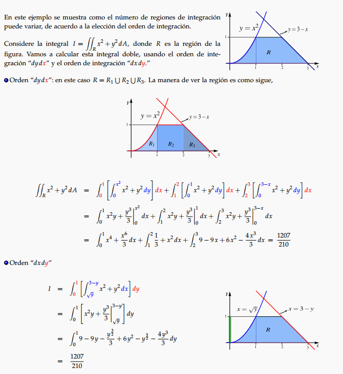 Calculo Vectorial: Clase #24 - #25: integrales Dobles