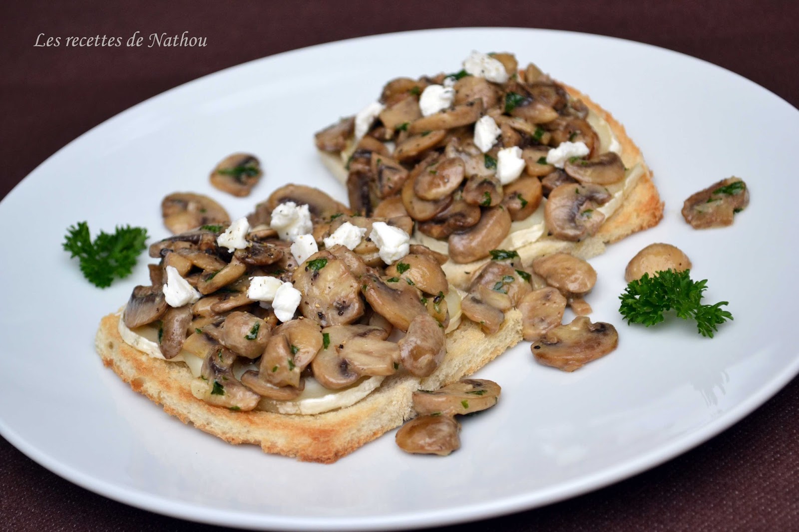 Ma cuisine au fil de mes idées...: Toast aux champignons de Paris ...