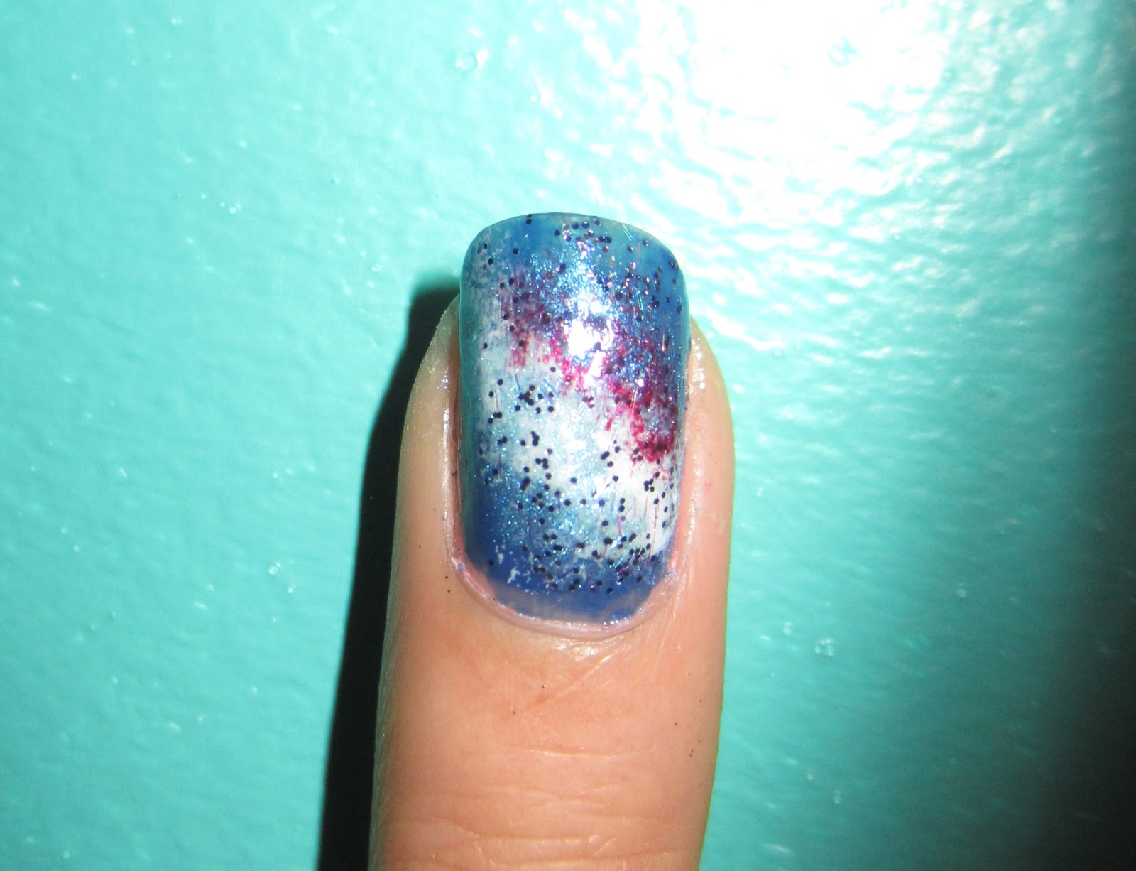 PinkyLexie: Easy galaxy nails tutorial