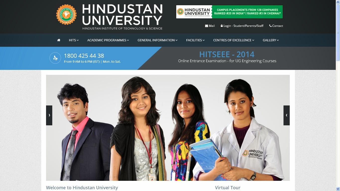 Hindustan University - One of the Top Universities in India: HINDUSTAN ...
