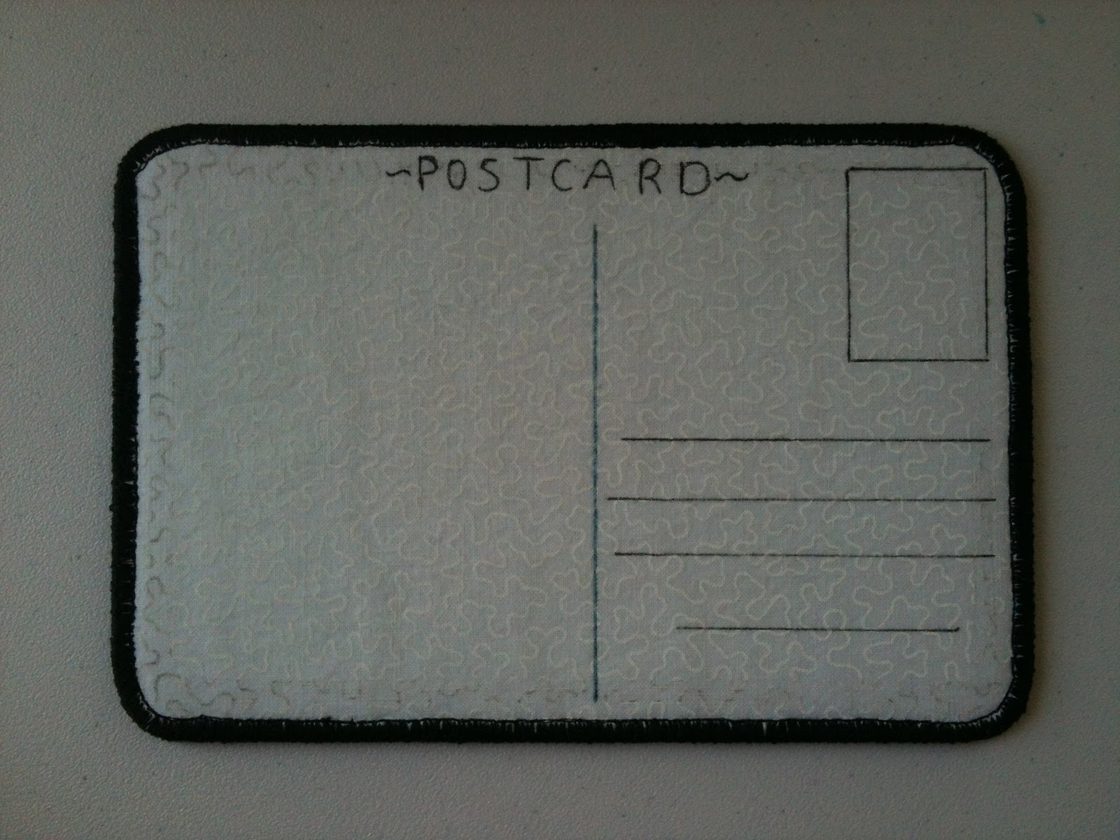 Quilt to the Edge....: Quilted Postcards