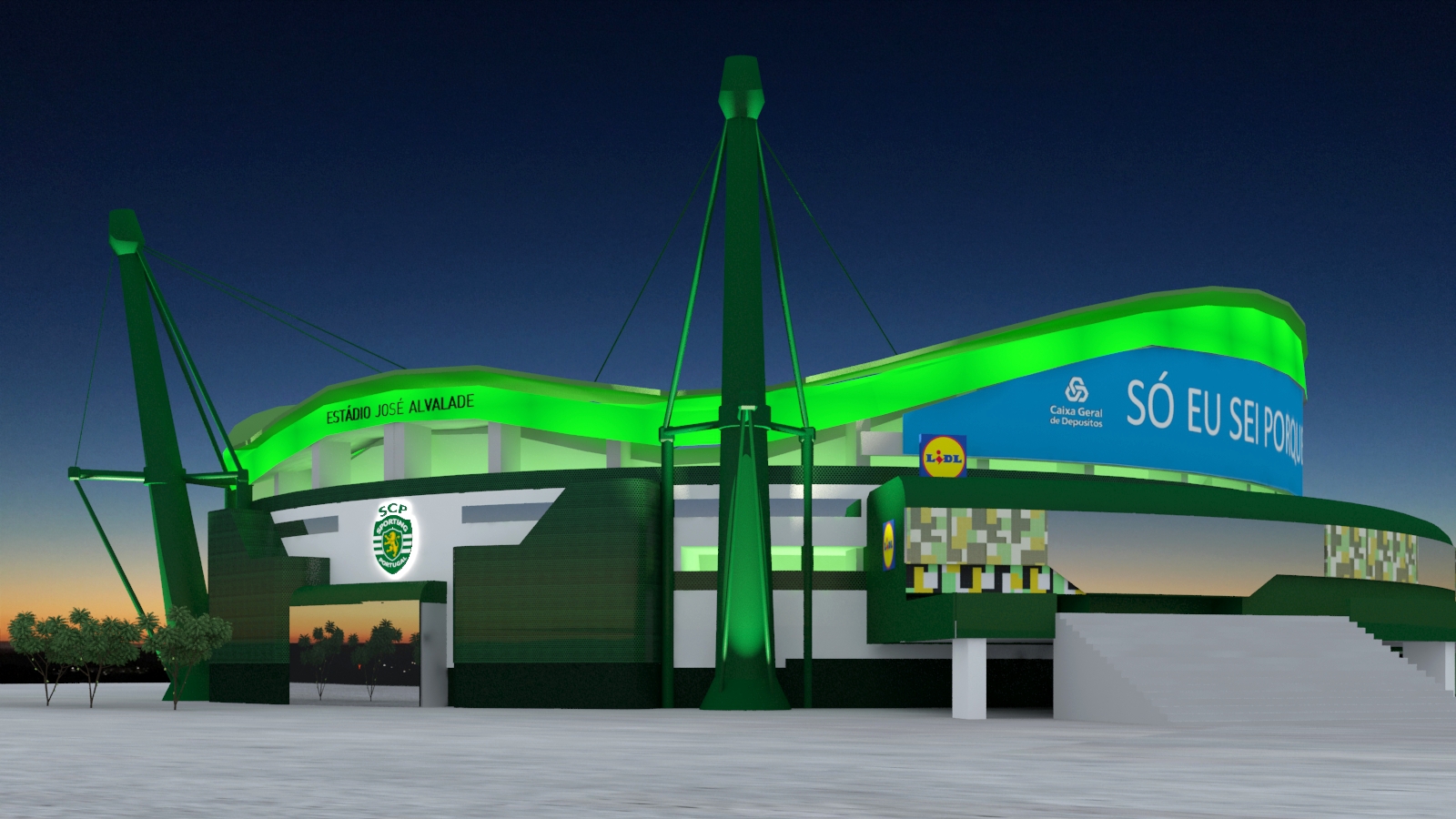 Proposta restyle exterior Estádio José Alvalade