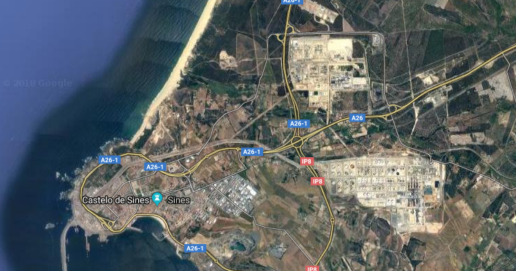 Geografia Trancoso: Novo terminal de Sines