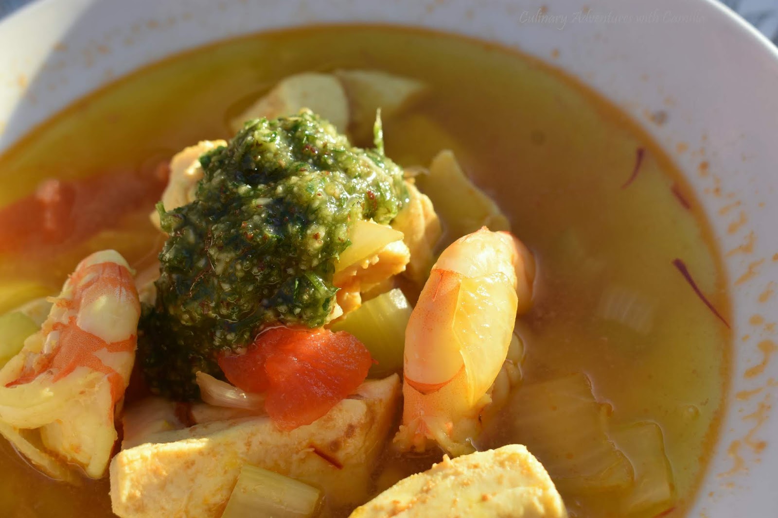 Suquet de Pescados (Catalan Seafood Stew) #FishFridayFoodies