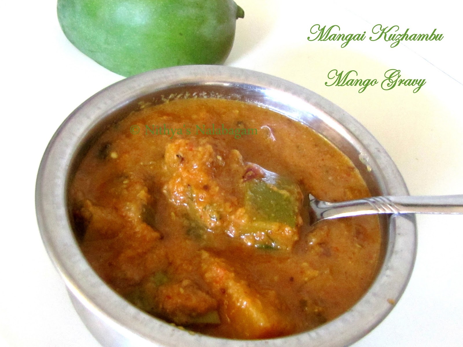 Raw Mango Kuzhambu - Mangai Kuzhambu |Nithya's Nalabagam