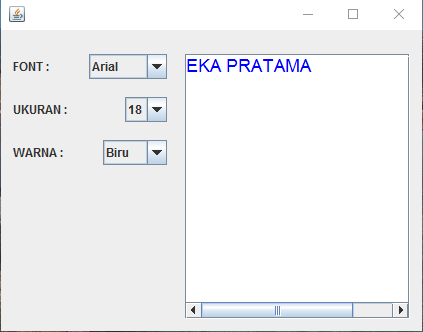 Latihan Java NetBeans - Eka Blog's