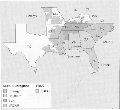 Southeast and Gulf Coast electricity markets ~ Quant Lego