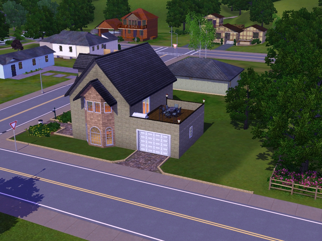 The Sims 3 Houses: The Monotone House in Sunset Valley Remodel