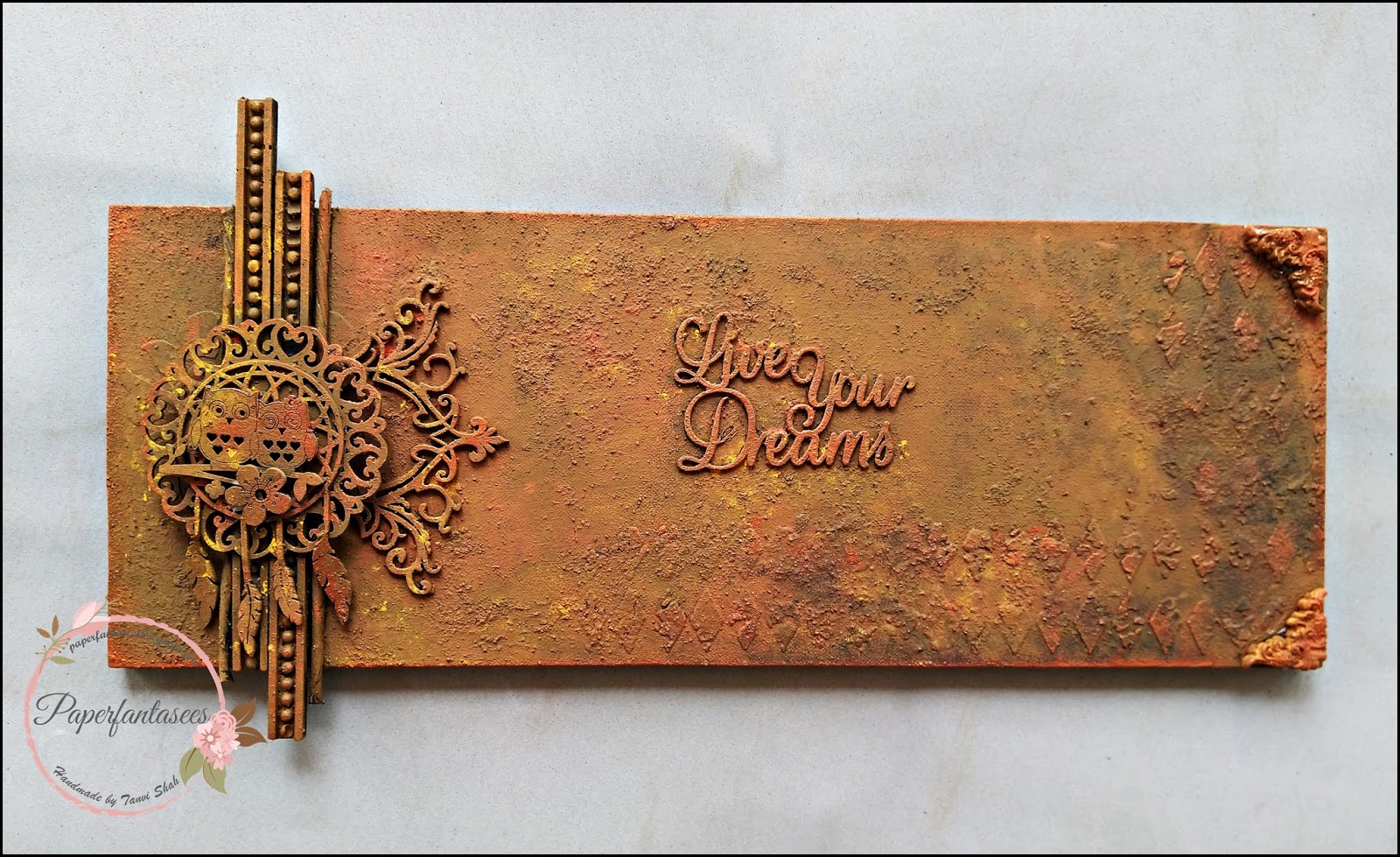 Paper Fantasees - The Craft Blog: Rust Effect Wall Decor