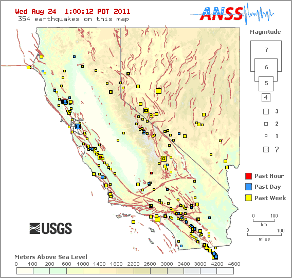 USA News: Latest Earthquakes in the World - Past 7 days:United Stats