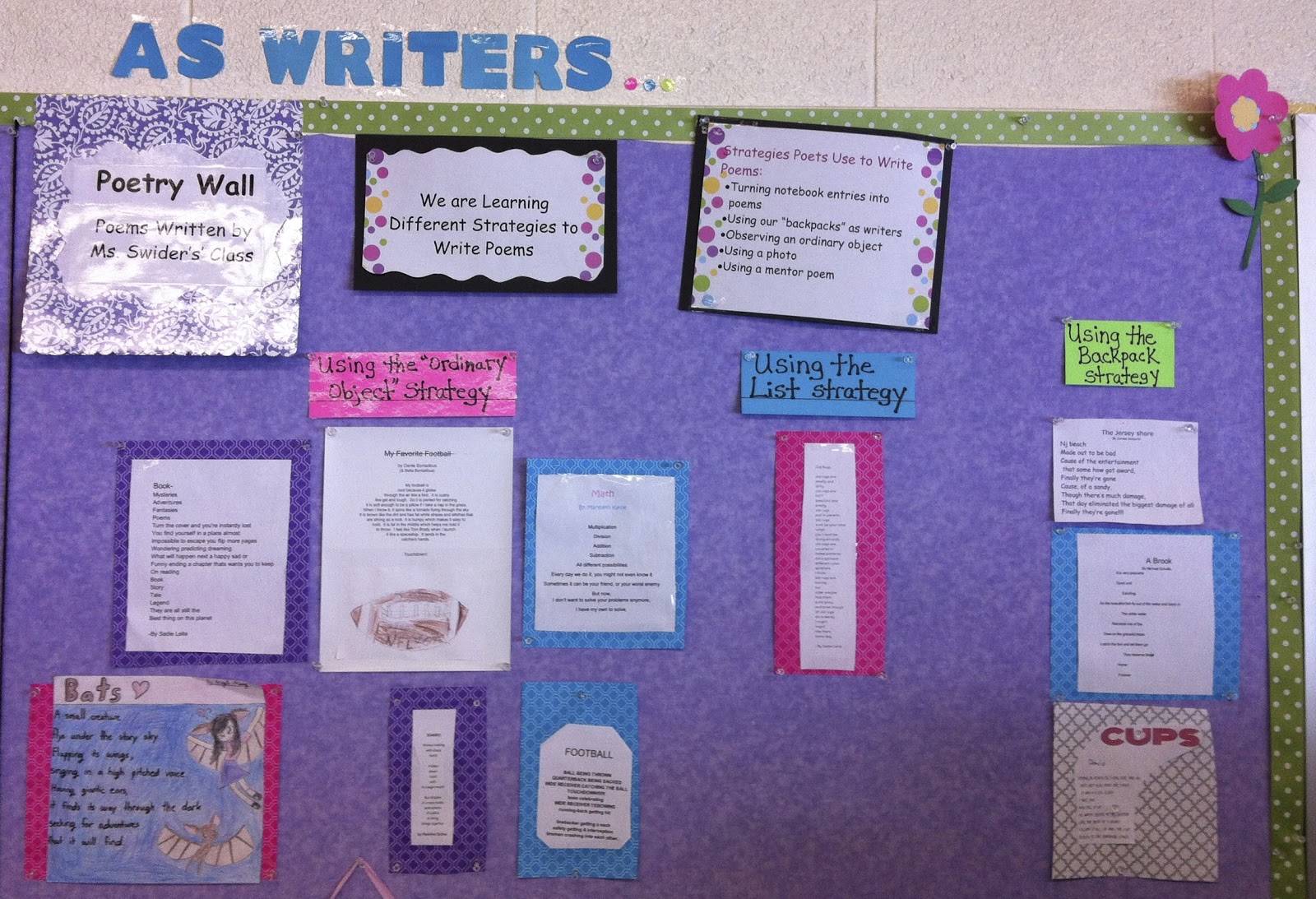 Two Reflective Teachers: Poetry Writing in Our Classroom