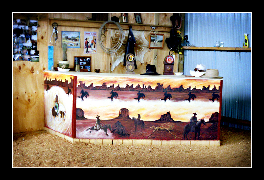 Fat Fergus Designs: Western Bar Mural