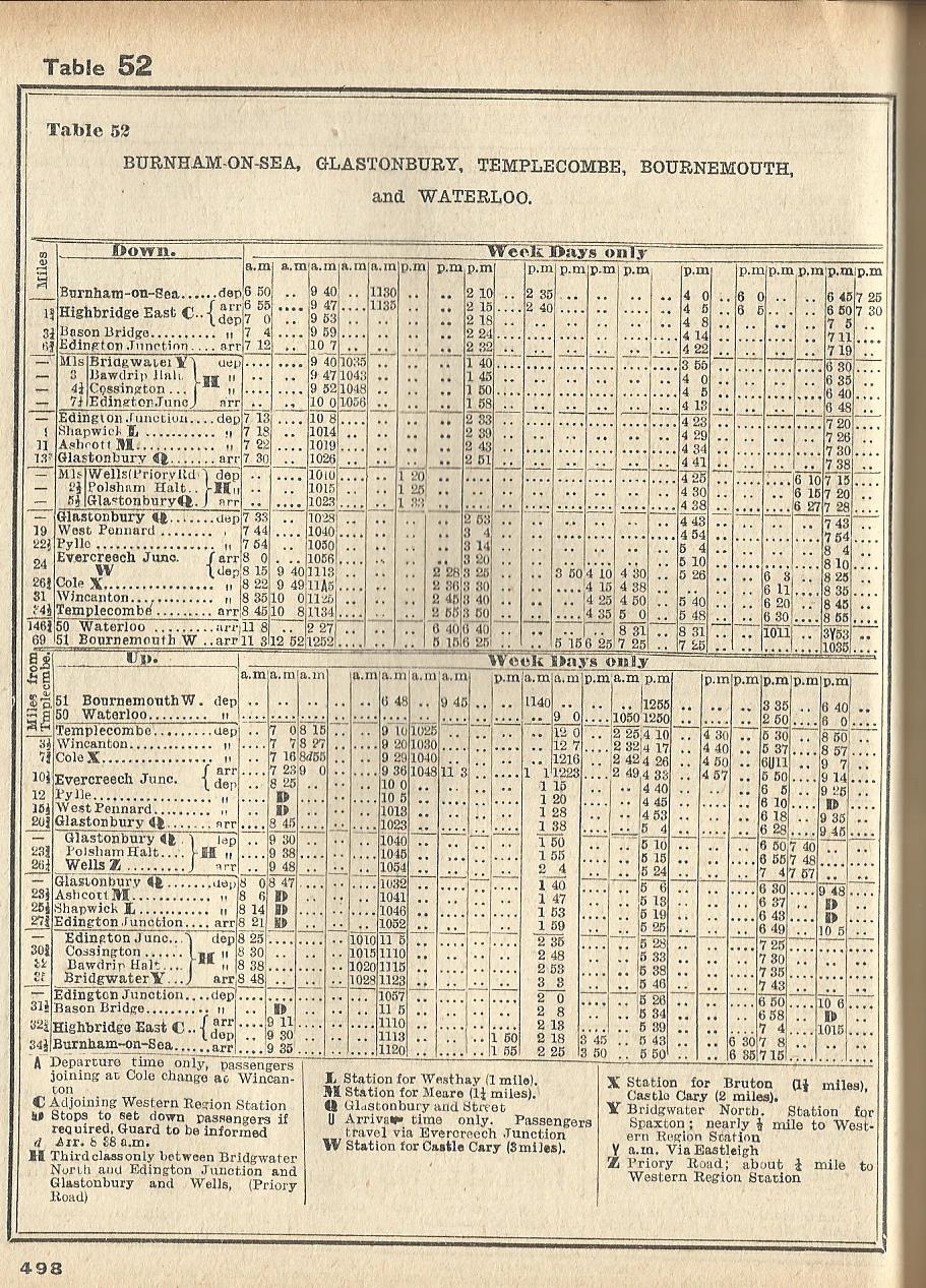 BRITISH RAILWAYS SOUTHERN REGION TIMETABLE SEPTEMBER 1949