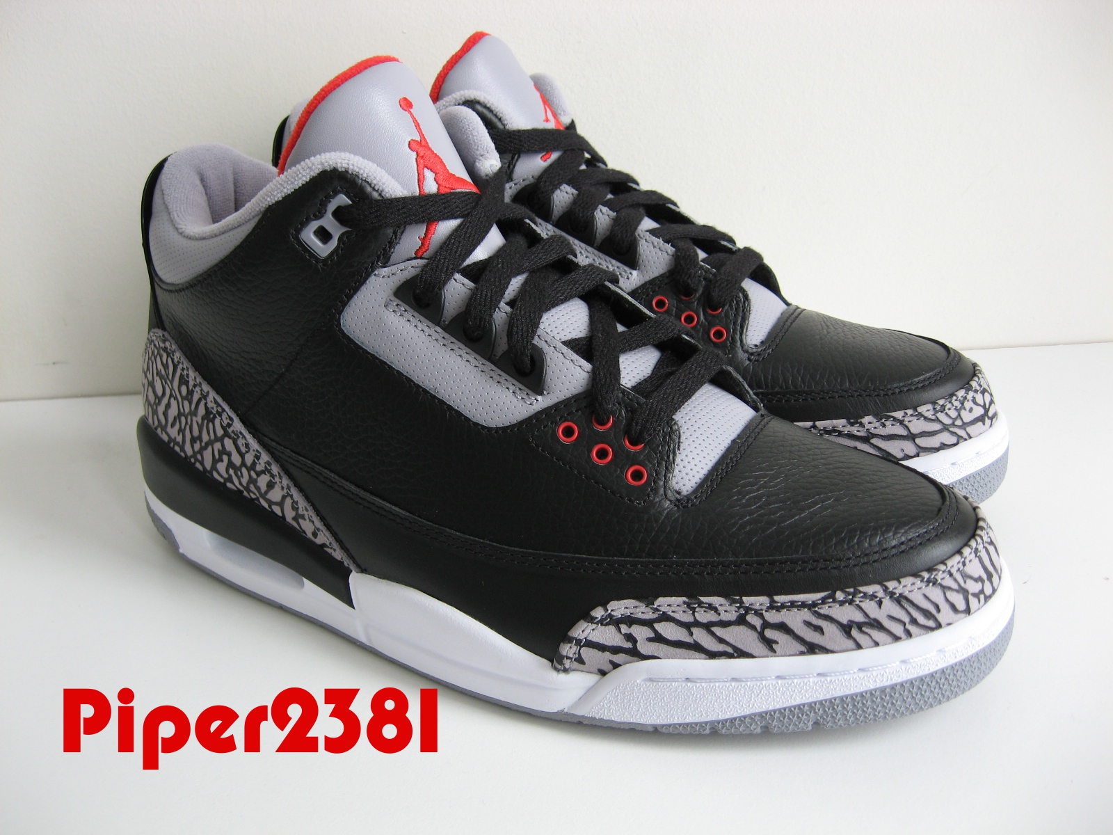 Piper2381: Air Jordan III CDP black/cement