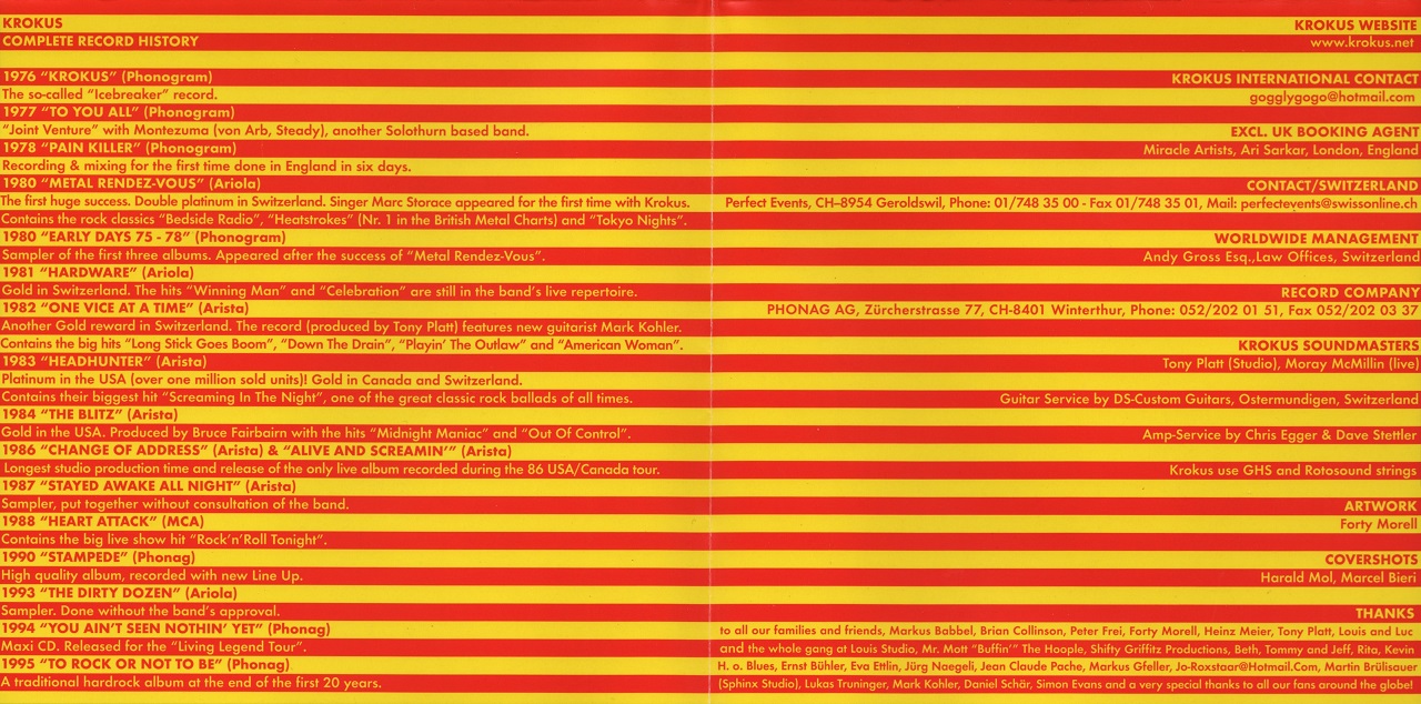 Cries from the Quiet World: Krokus "Round 13"