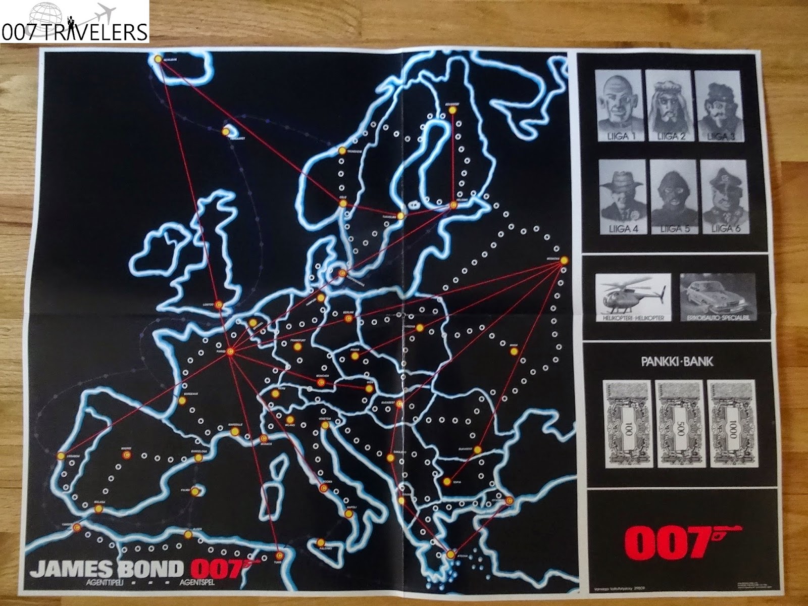 007 Item: James Bond agenttipeli – agentspel – board game - 007 Travelers