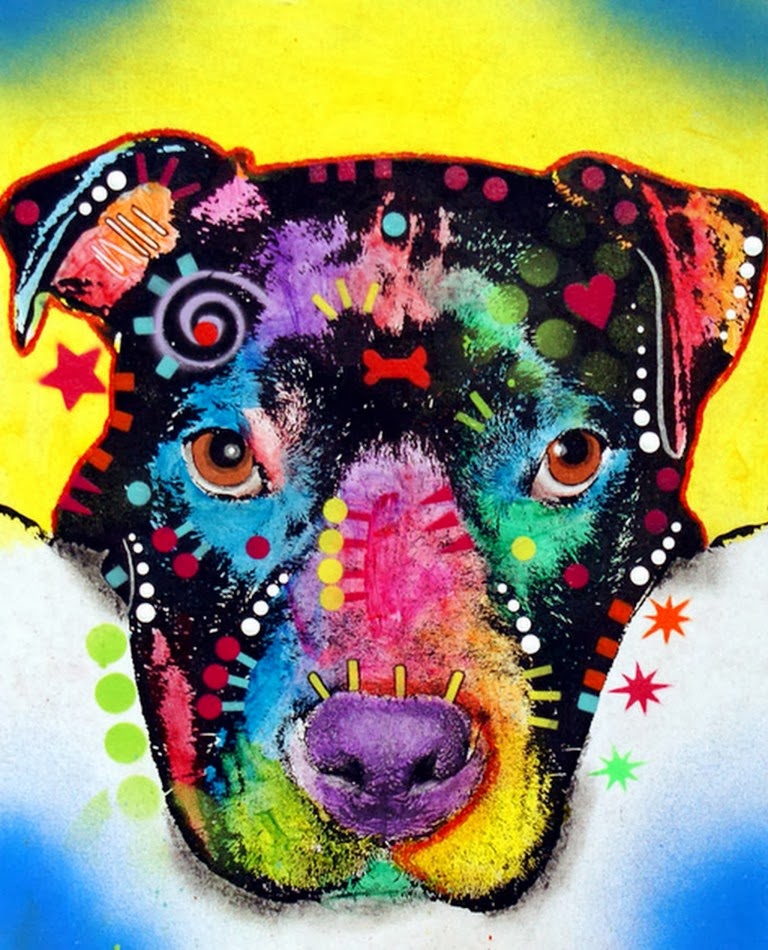 Pintura de perros - Imagui