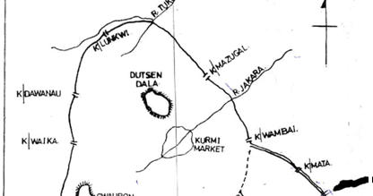 Geospatial Solutions Expert: Modern Map of Ancient Kano City Gates (Kofa)