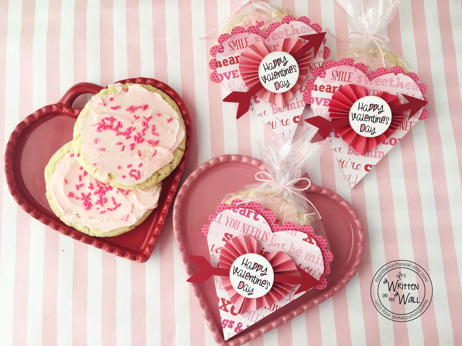 It's Written on the Wall: Adorable Valentine's Day Heart Cookie/Treat ...