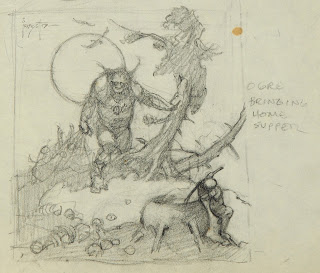 Cap'n's Comics: Some Pencils by Frank Frazetta