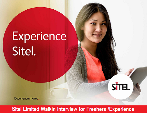 SiTel Mega Walkin Drive for Freshers / Experience: 05th to 31st October ... SiTel Mega Walkin Drive for Freshers / Experience: 05th to 31st October ...