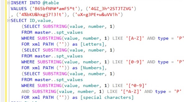 Microsoft Business Intelligence: Find letters, numbers and special ...
