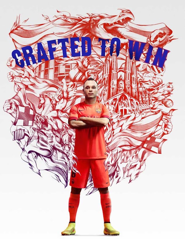 FC Barcelona 14-15 (2014-15) Home, Away and Third Kits - Footy Headlines