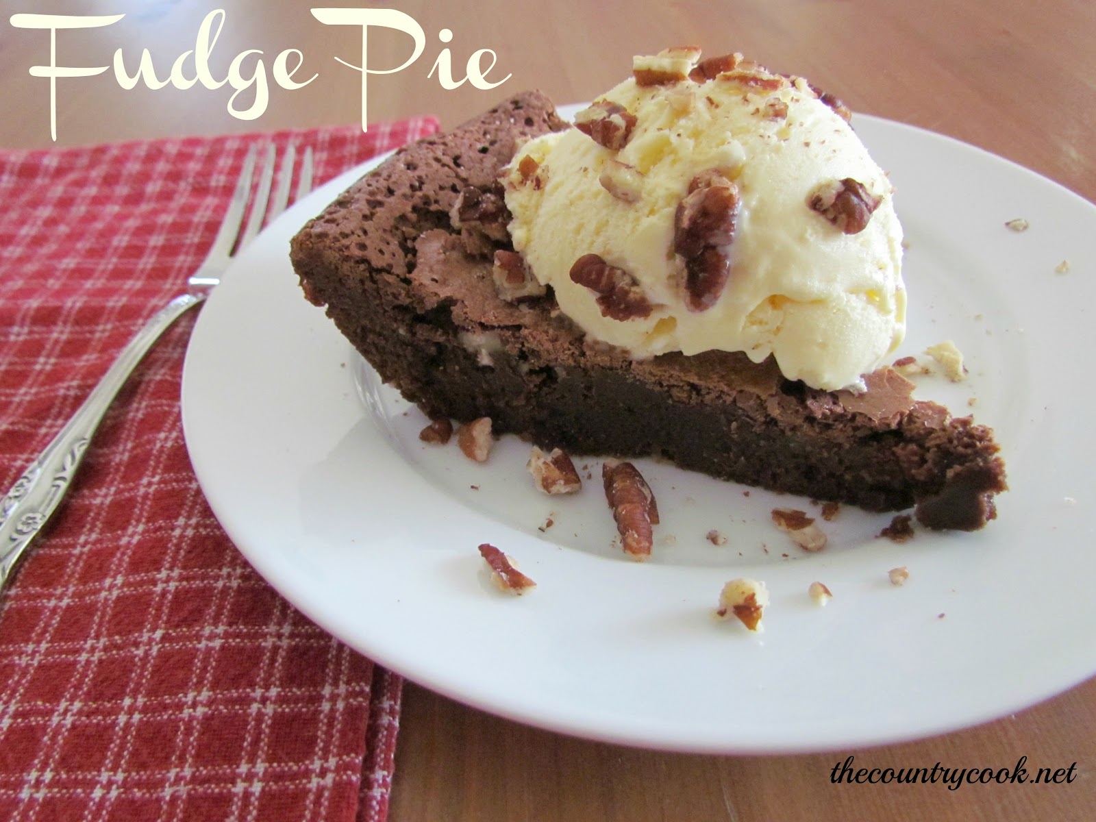 Southern Fudge Pie - The Country Cook