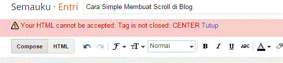 Cara Mengatasi Pesan Error Saat Mempublikasikan Postingan Di Blog | Dagul