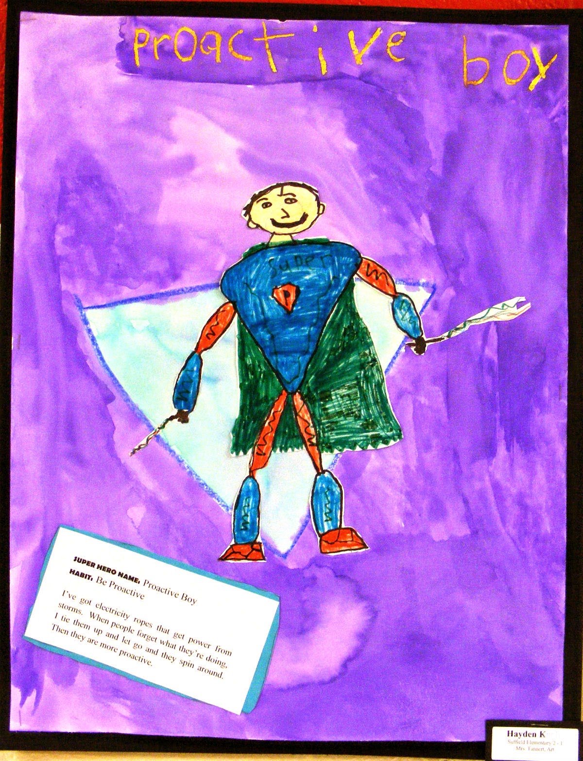 Suffield Elementary Art Blog!: Super LEADers with 2nd Grade