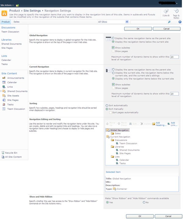 Office365 Tips,tricks issues and more.....: SharePoint: Navigation