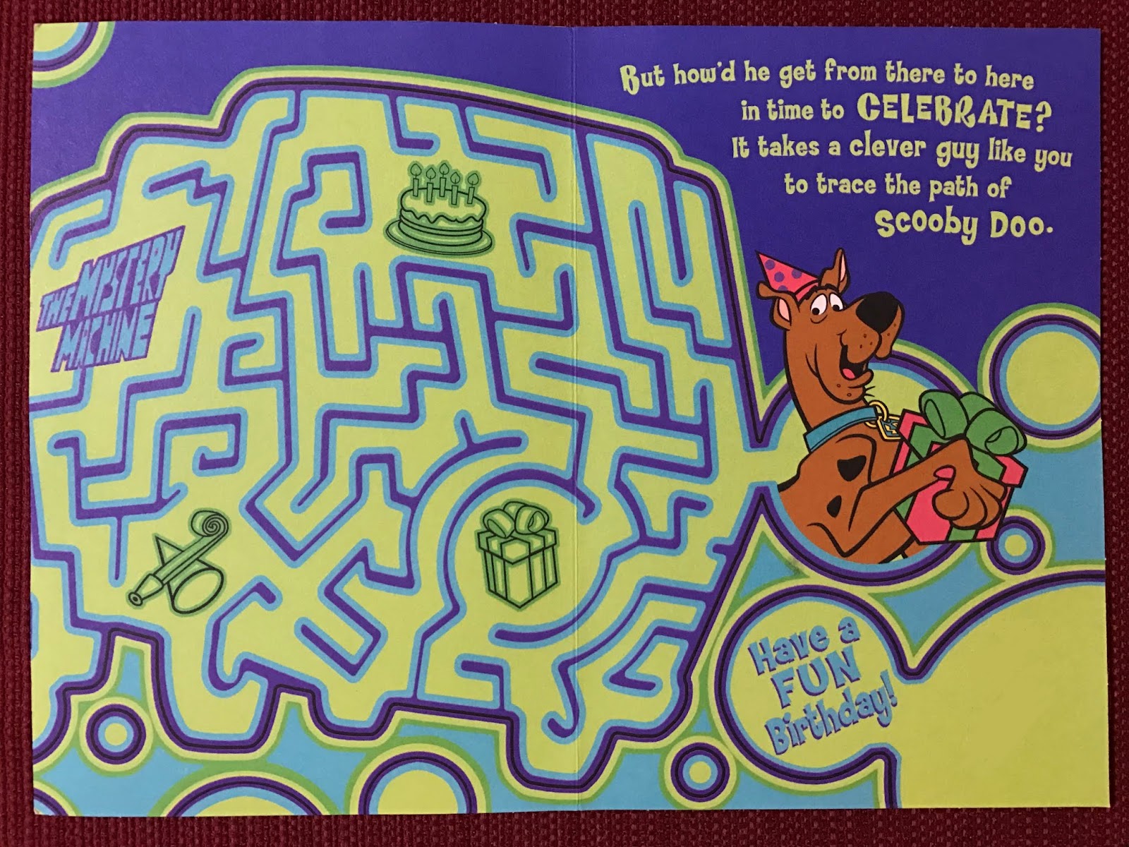 ScoobyAddict's Blog: My Scooby Stuff - Day 262 - Scooby Birthday Card