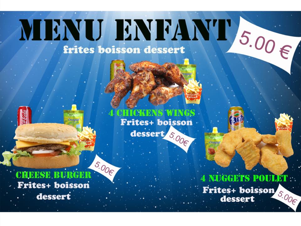MENU ENFANT ~ Kebab quimper