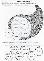 ELEMENTARY SCHOOL ENRICHMENT ACTIVITIES: THANKSGIVING SKILL WORKSHEETS