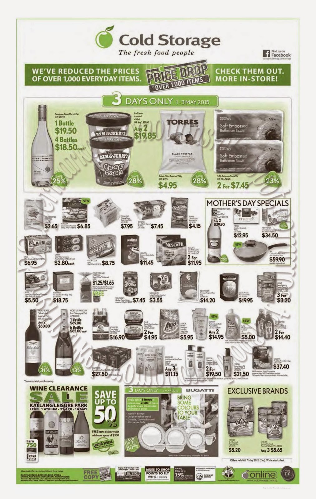 Cold Storage Price Drop Promotion 01 - 07 May 2015 ~ Supermarket Promotions