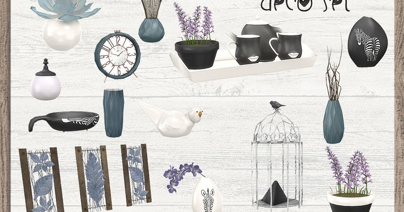 Sims 4 CC's - The Best: Rustic Romance Decor Set by Buff Summ