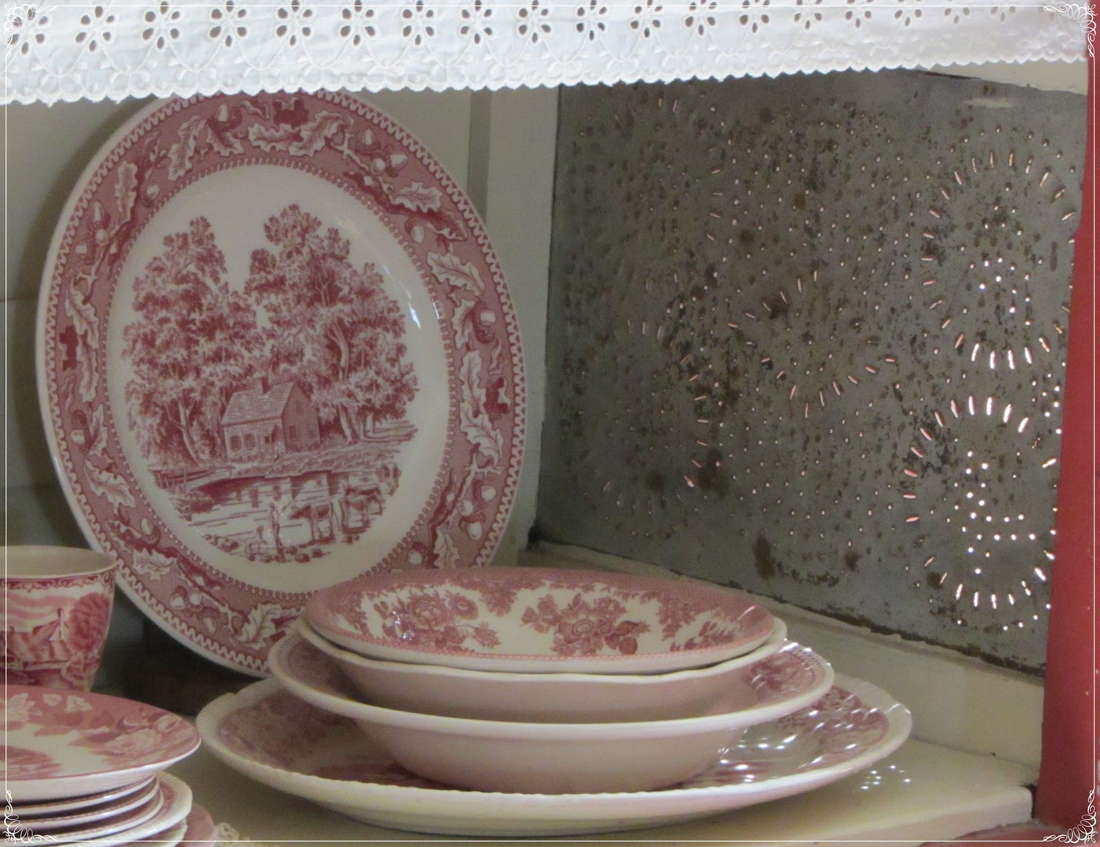 Country Blessings: Red Transferware