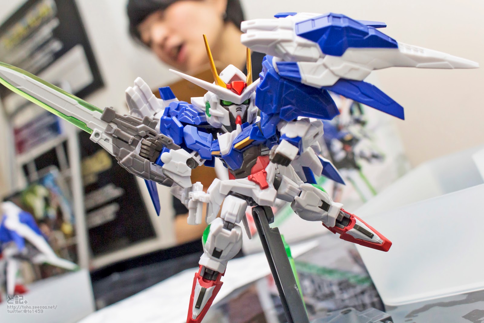GUNDAM GUY: NXEDGE STYLE 00 Gundam & 0 Raiser - On Display @ Tamashii ...