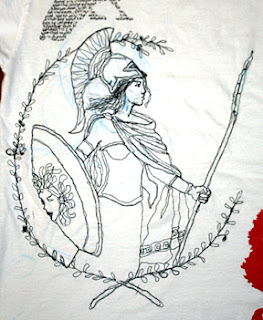 Vanna Down by the River: Pallas Athena free-hand machine embroidery or ...