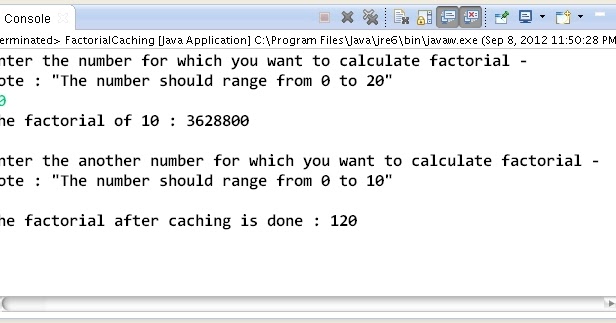 How to perform Factorial caching in a Java application ?. | Learn Java ...