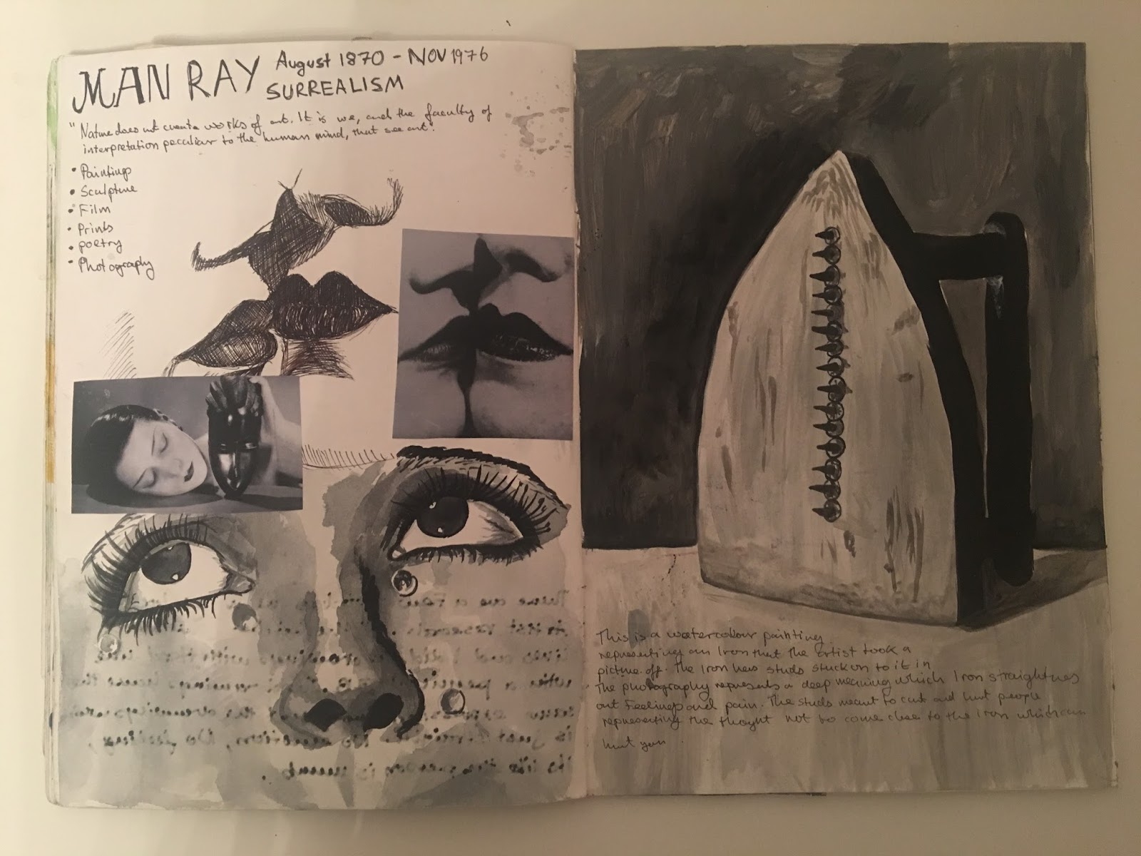 Examples of Artist research GCSE