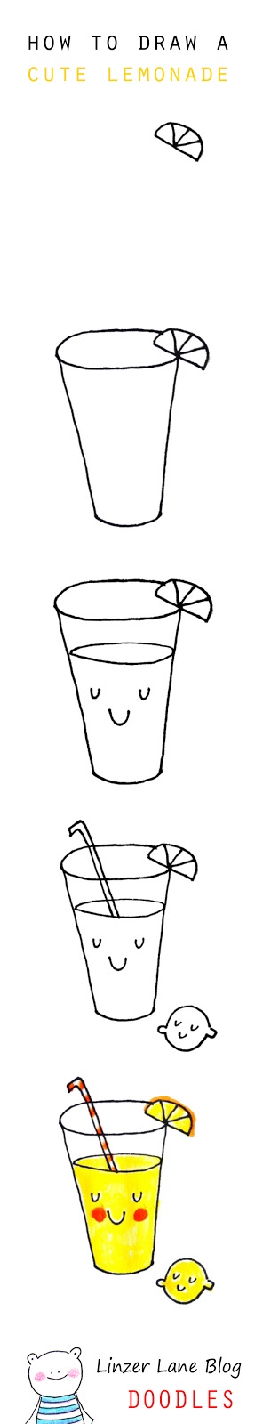 Linzer Lane: How to Draw a Cute Lemonade