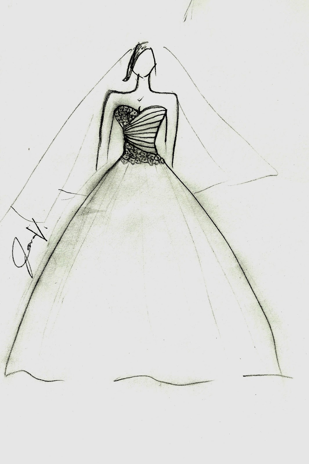 Wedding Gown Sketches