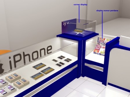 Etalase Handphone - SmartPhone Display Showcase | Etalase Display ...