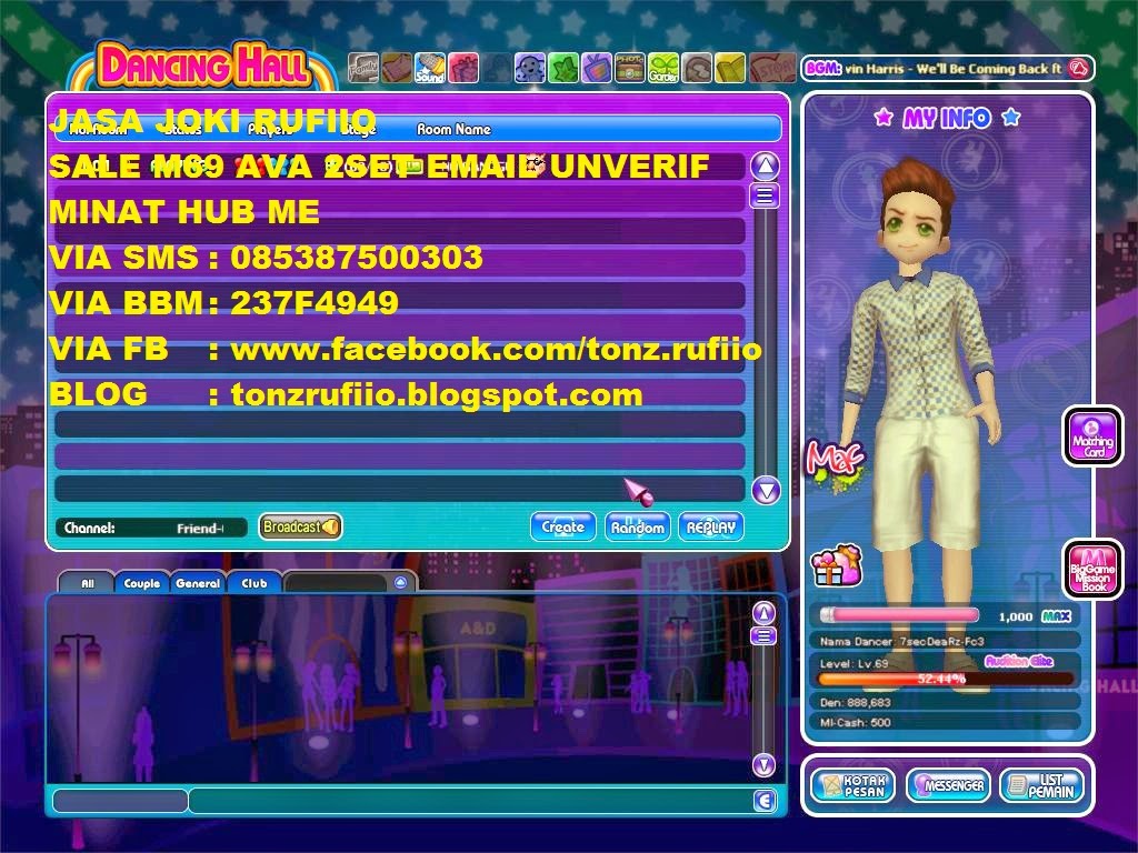 Sale M69 ava 2set ~ #Cheat , Joki , Sale Char Audition Ayodance