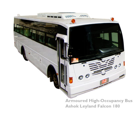 ASHOK LEYLAND BUSES: Armored Ashok Leyland Falcon Buses