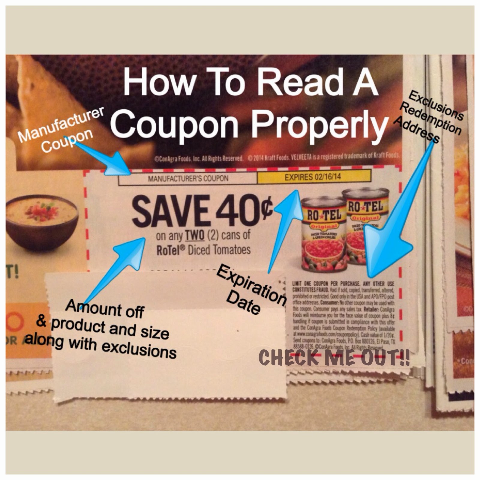 Check Me Out!!: How to properly read a coupon