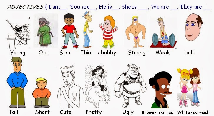 ENGLISH FOR THE WORLD: adjectives: PHYSICAL APPEARANCE